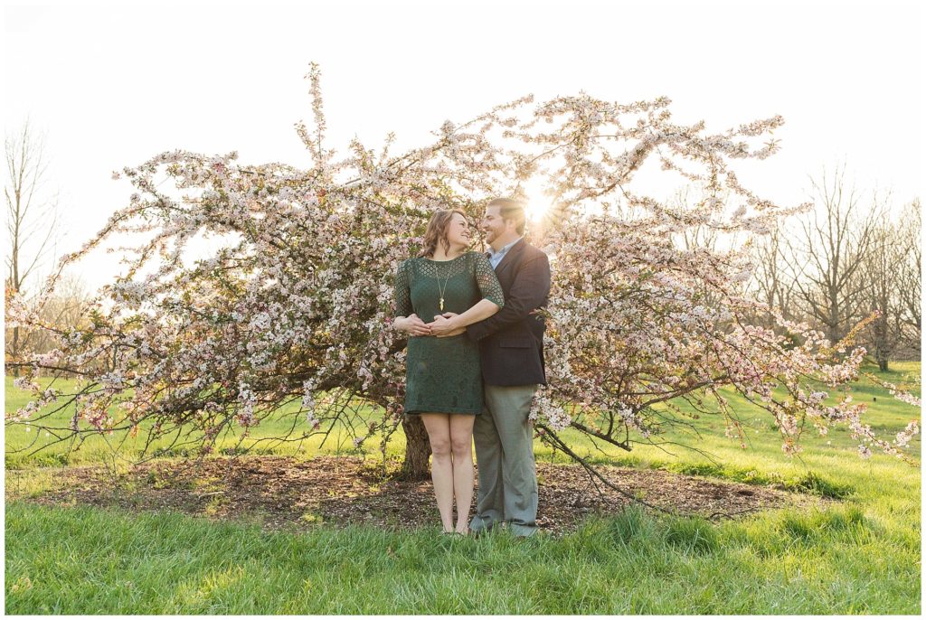 Gorgeous Spring Engagement Session at the Arboretum in Lexington, KY